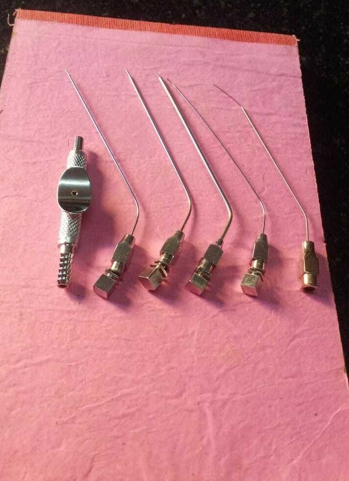 ENT Ear Suction Tip Set 12G to 22G with Suction Adaptor 6 pc Set | eBay