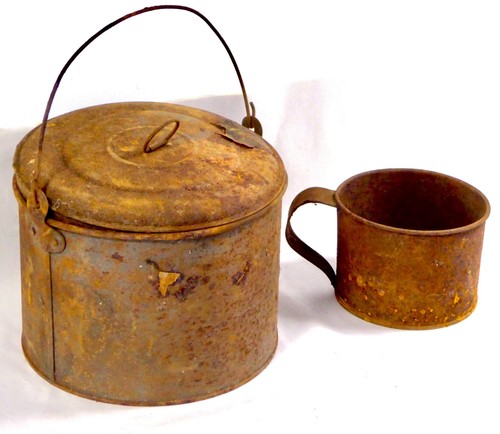 Rusty Relic Hobo Camp Cook Kit, Two Quart Pot and Big Coffee Cup ...