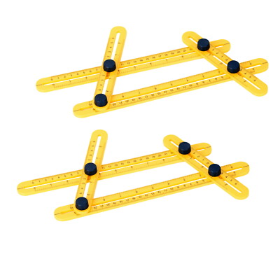 2X Angle-Izer Template Tool Measuring Instrument Multi Angle Ruler ...