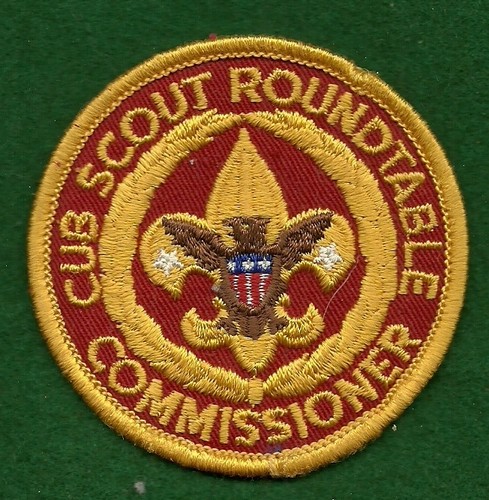 VINTAGE BOY SCOUT PATCH - CUB SCOUT ROUNDTABLE COMMISSIONER | eBay
