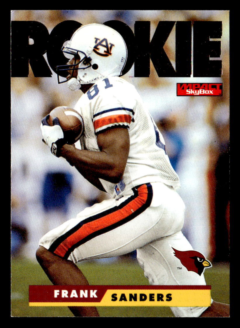 Frank Sanders 1995 SkyBox Impact Rookie Card #197 Auburn Tigers | eBay