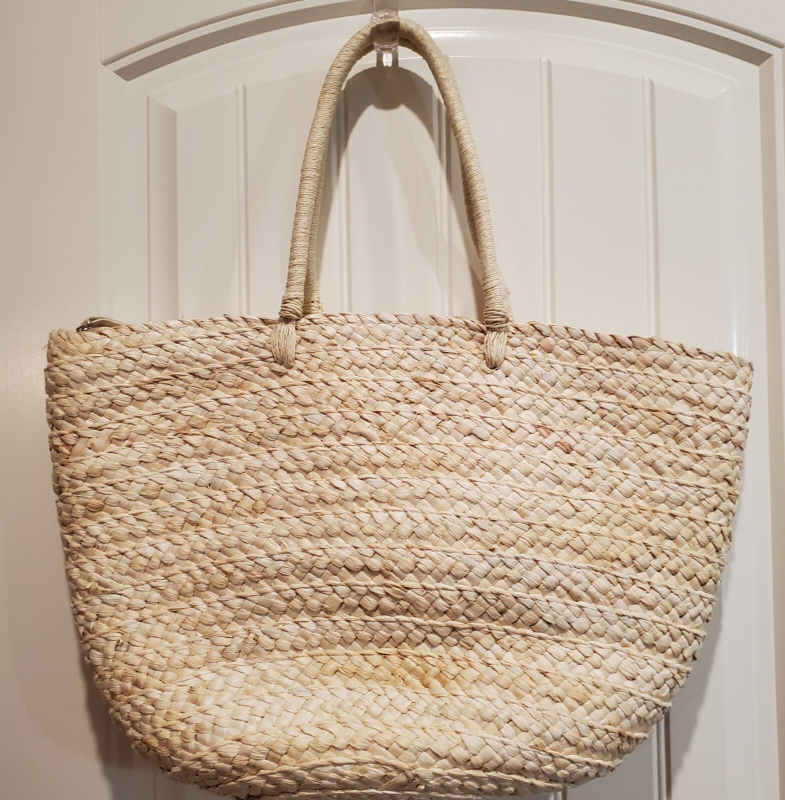 Mimi Premium Collection Woven Straw Cooler Tote "Beac… - Gem