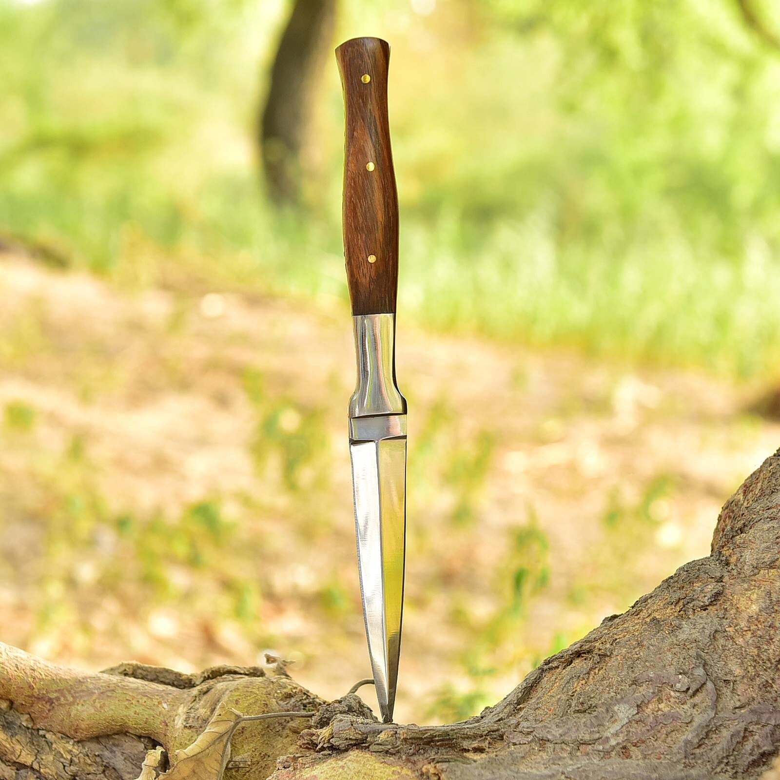 HANDMADE D2 steel Dagger Hunting skinning double edged boot knife EDC ...