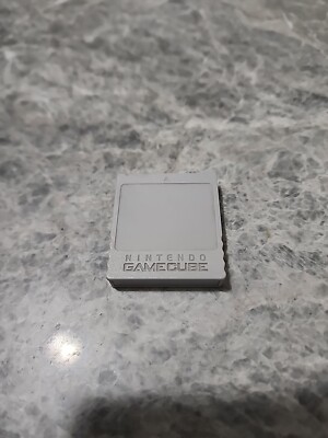 Official Nintendo Gamecube Memory Card 59 Blocks DOL-008 Gray US Seller ...