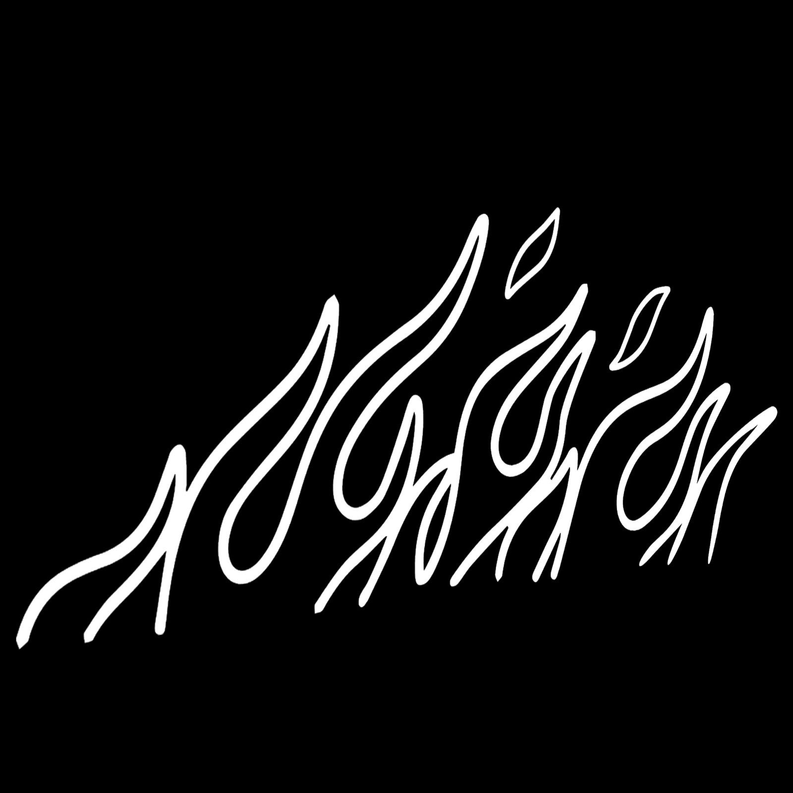 LARGE WINDOW FLAMES JDM VIRAL STICKERS DECALS DRIFT BUMPER WINDOW VINYL ...