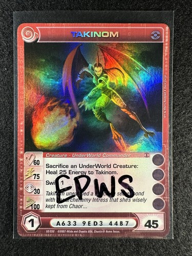 Chaotic TCG 4 Max EPWS Takinom 52/232 DOP 1st Ed Tin Print Super Rare ...