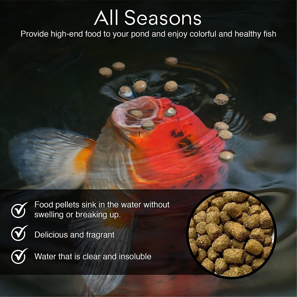 20 LBS FLOATING KOI FISH FOOD - FAST FREE SHIPPING!!! MADE IN USA ...