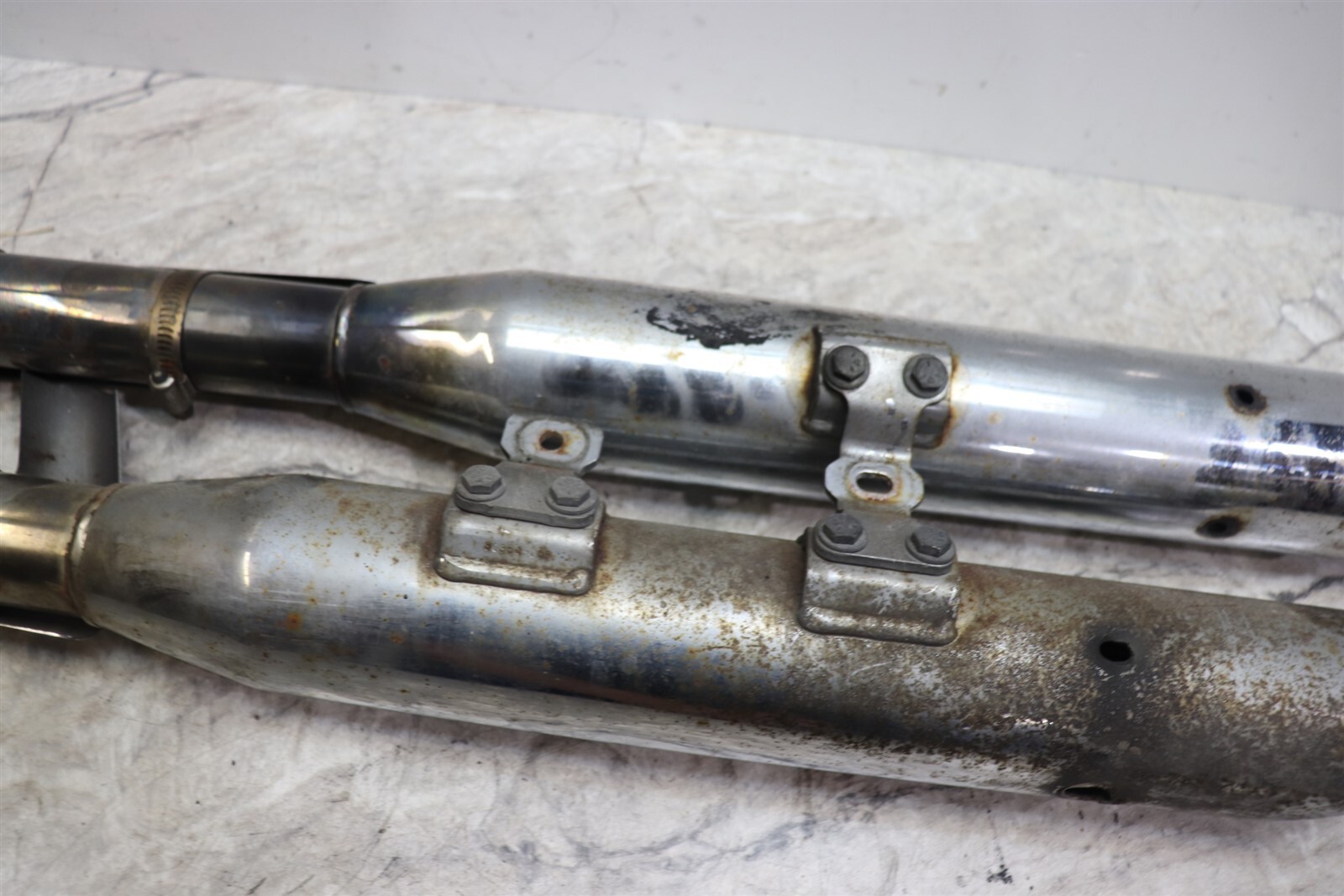 2000-2006 Harley Softail Fat Boy Screaming Eagle 2 Exhaust Pipes ...