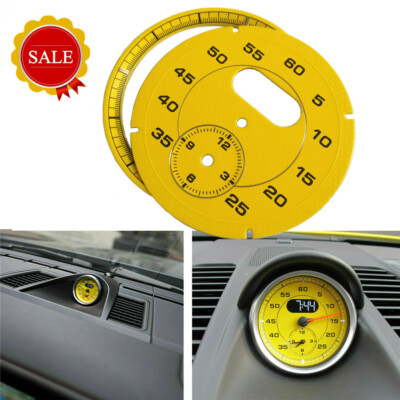 Yellow Dial Clock Gauge Face Chrono For Porsche 911 Cayman Macan ...