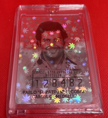 Brand new NARCOTOYZ Pablo Escobar Trading Card with Acrylic Case Prayer ...