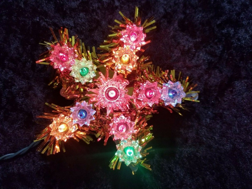 Star Tree toppers for miniature/small trees with 11 multi lights. Gold ...