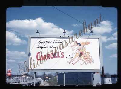 Newark Ohio Carrolls Signs Billboard 1960s 35mm Slide Kodachrome | eBay