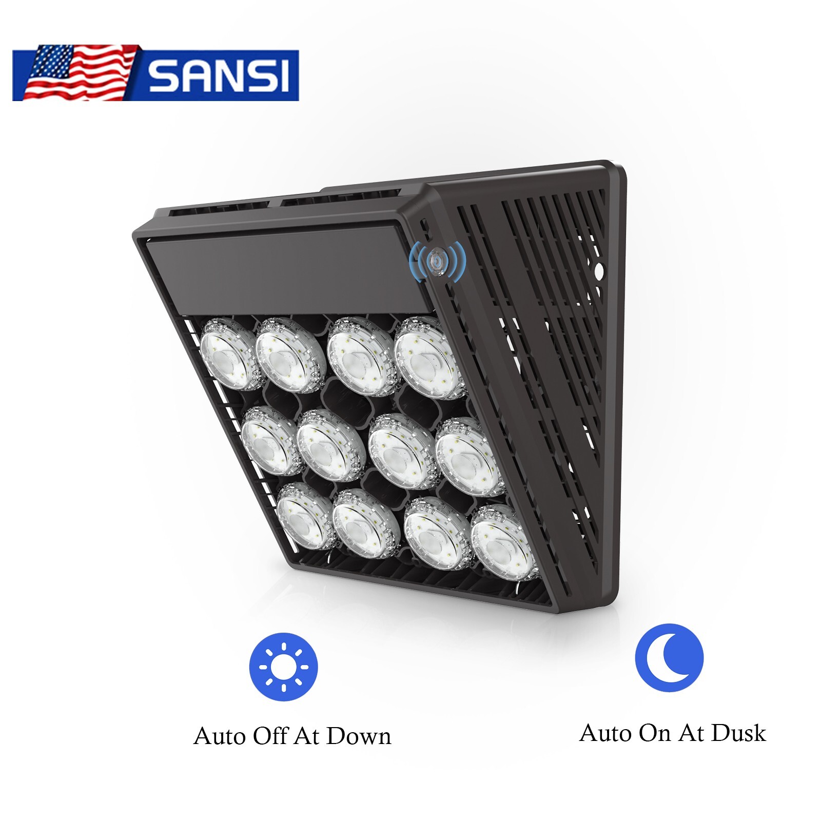 SANSI 70W LED Wall Pack Light With photocell Dusk to Dawn Outdoor ...