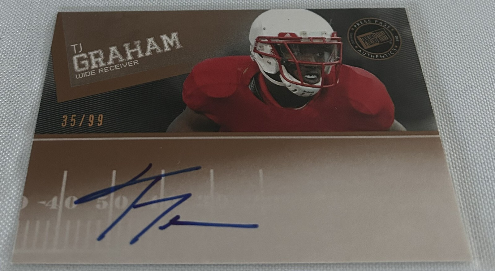 2012 Press Pass - Signings T.J. Graham #PPS-TG Bronze /99 (AU, RC) for ...