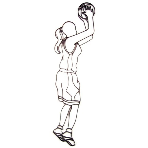 Girl Basketball Player Shooting