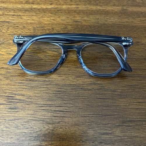 Ray-Ban Eyeglasses RB 7159 5750 Striped Blue Grey Phantos Frame 52[]20 ...
