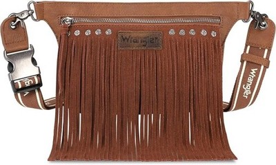 Wrangler Fringe Sling Hip Bag Western Guitar Strap Crossbody Purse ...