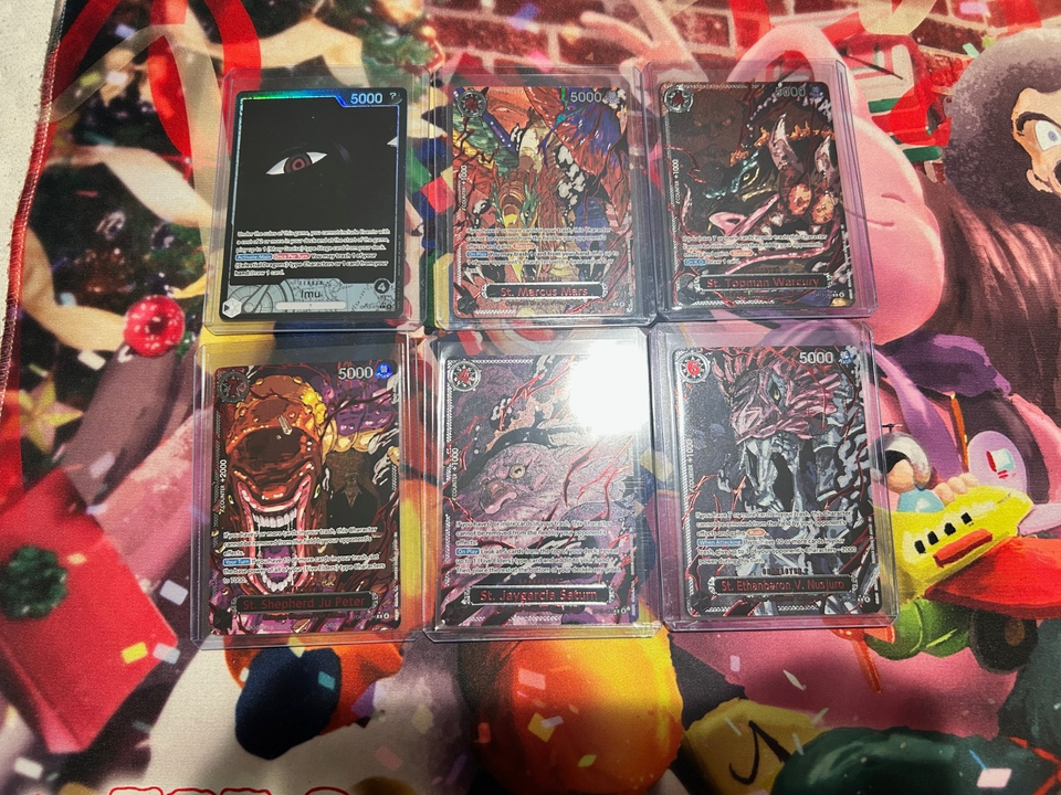 One Piece Card God Pack Set 6 Card Five Elders & Imu NM TCG Rare | eBay