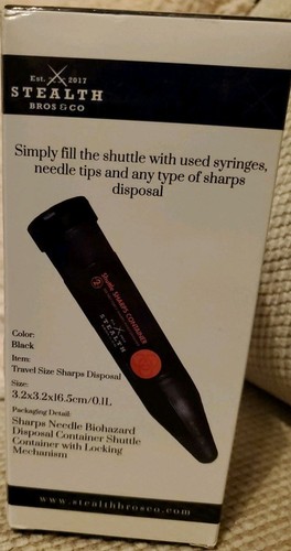Stealth Bros & Co Sharps Shuttle Bundle Pack of 4 Safe & Convenient ...