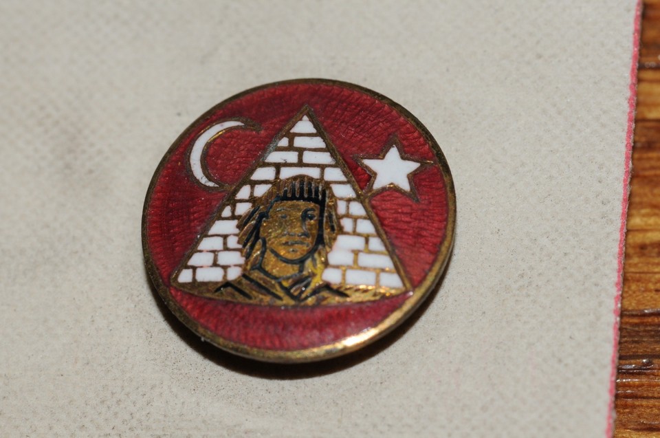 Egypt Pyramid Fraternal Organization Lapel Pin Gold Fill1ed 1904 ...