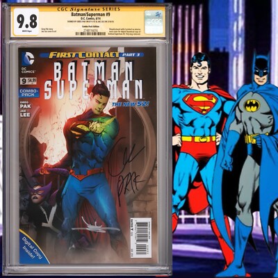 CGC 9.8 SS Batman/Superman #9 Combo Pack Variant signed by Jae Lee ...