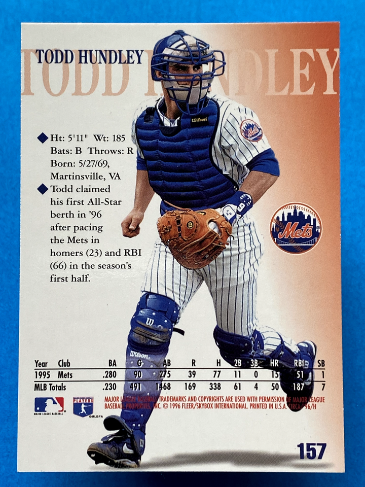 1996 Circa Todd Hundley #157 | eBay