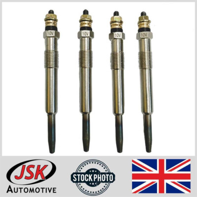 4x Glow Plugs for Ford Transit Fiesta Focus CMAX SMAX Galaxy Mondeo 1.8 ...