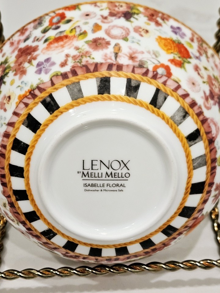 Lenox by Melli Mello "Isabelle Floral" - Set of 1 Dinner Plate and 1 ...
