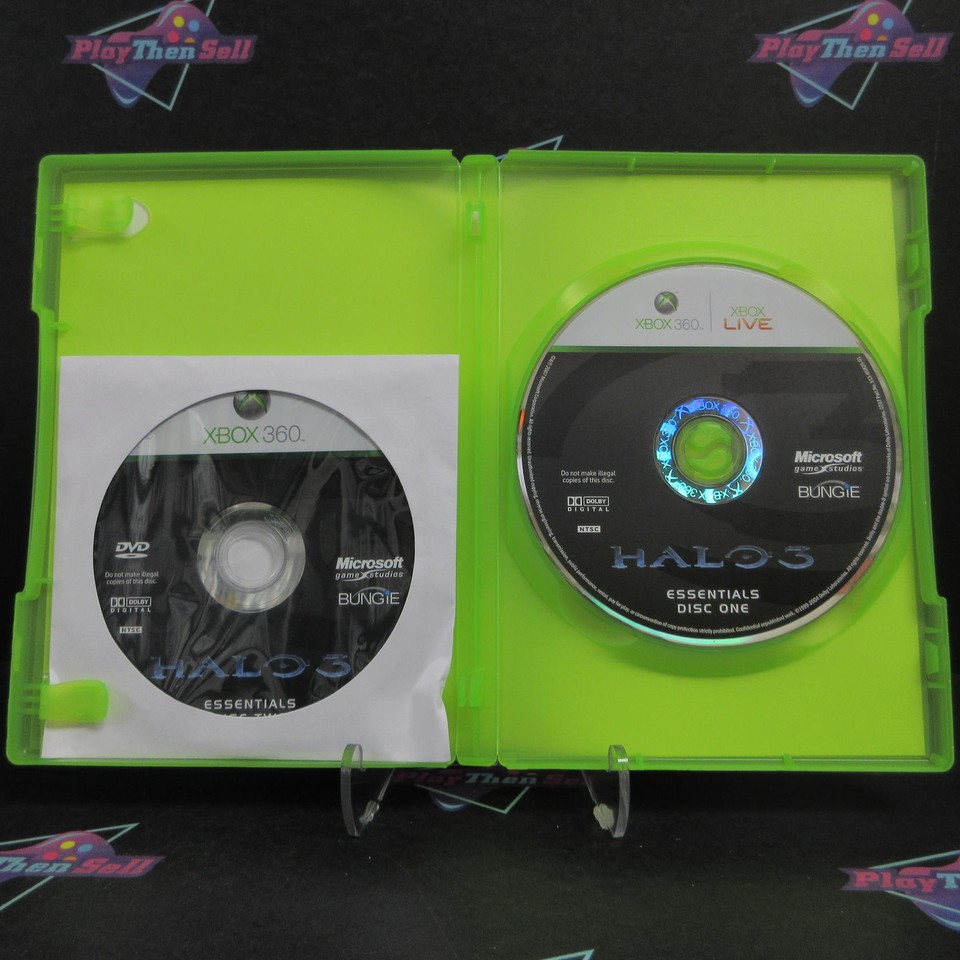 Halo 3 Essentials Xbox 360 + Poster - Game & Case | eBay