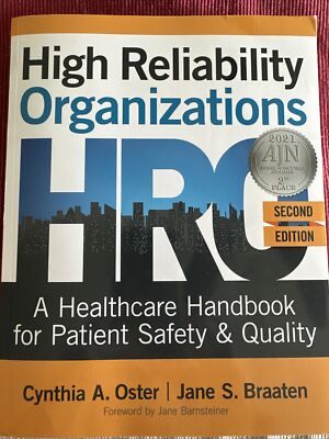 High Reliability Organizations, Second Edition - gently used textbook ...