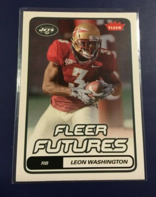 2006 Fleer # 163 LEON WASHINGTON ROOKIE RC New York Jets | eBay