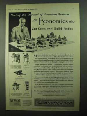 1931 Multigraph Ad - Model 66, 100, 60, 5200 Dupligraph | eBay