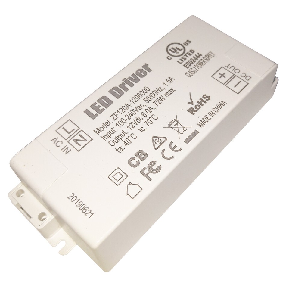 TONGLIDA ZF120A-1206000 72W 100-240VAC AC/DC Adapter LED Driver ...