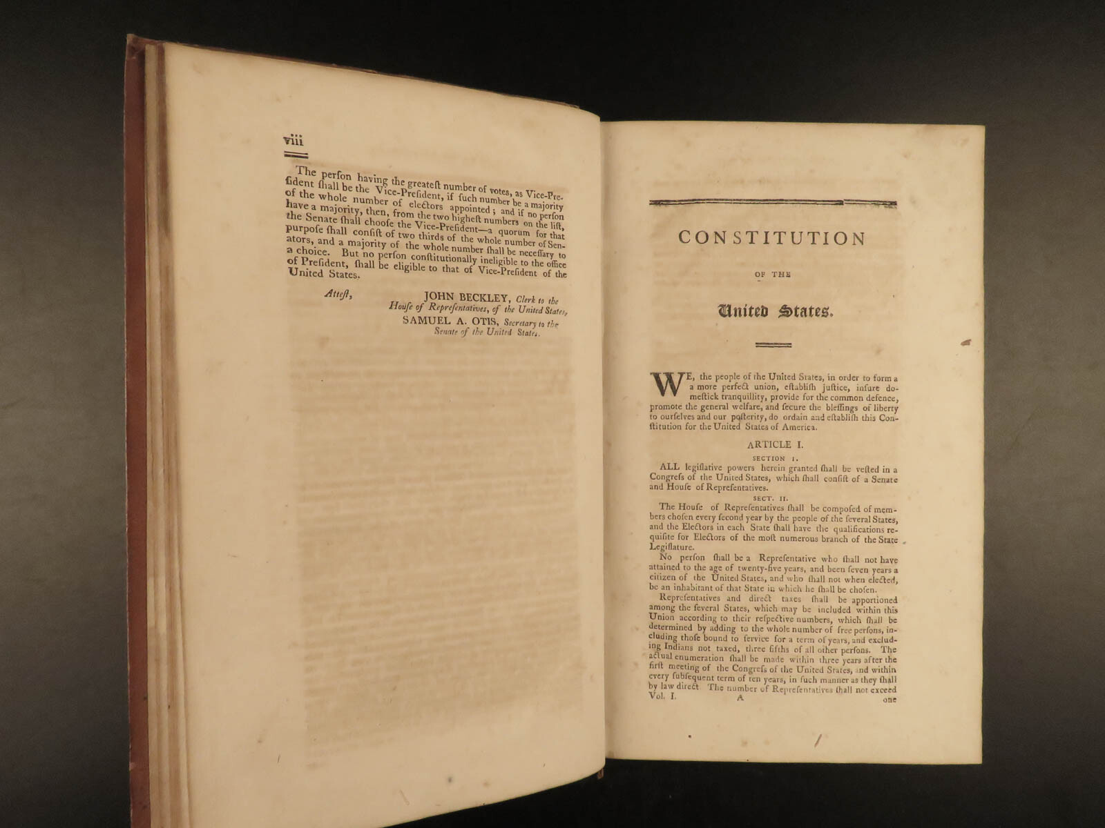 1807 EARLY Laws of America 1780 CONSTITUTION Boston Massachusetts USA ...