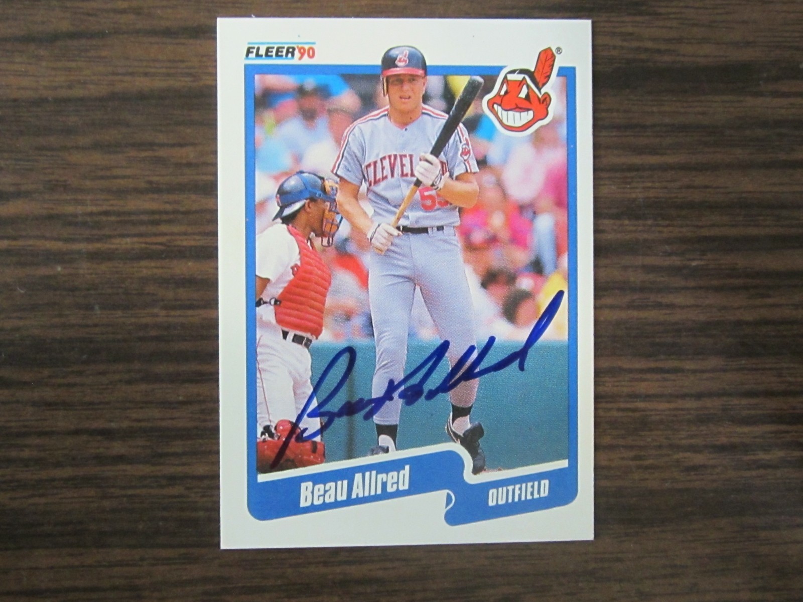 1990 Fleer Update Baseball #U-88 Beau Allred Autograph Card Cleveland ...