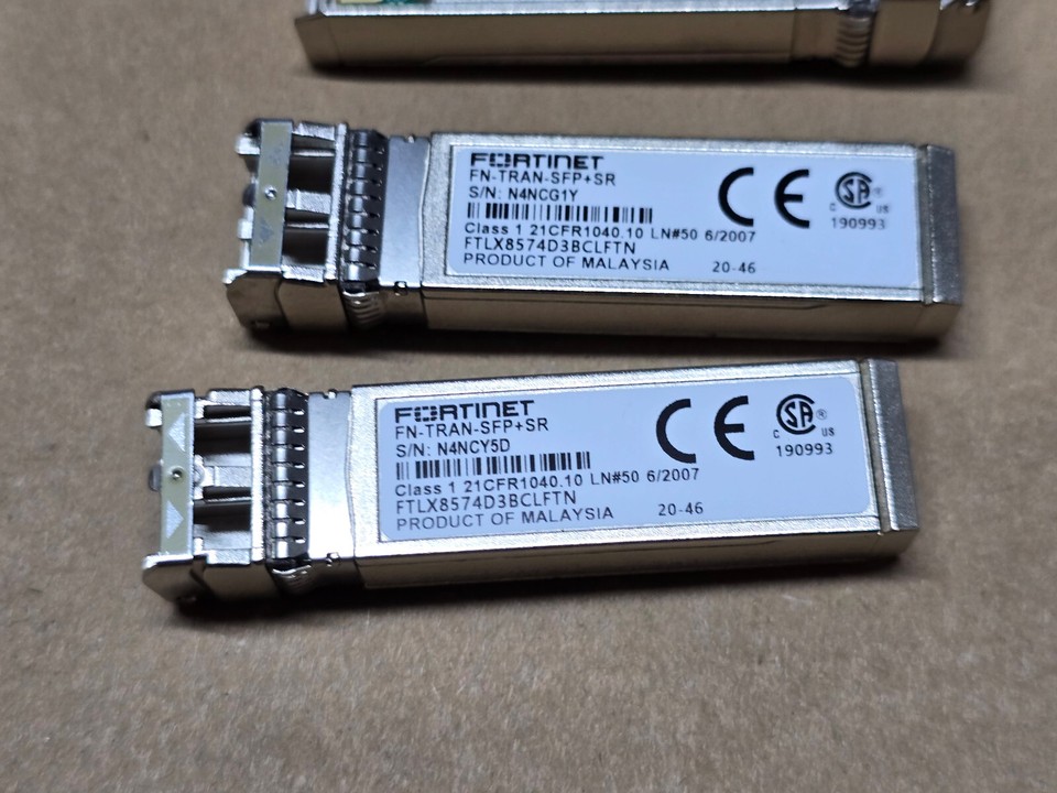 Fortinet FN-TRAN-SFP+SR 10GE SFP-10G-SR 850nm 300m LC MMF ...
