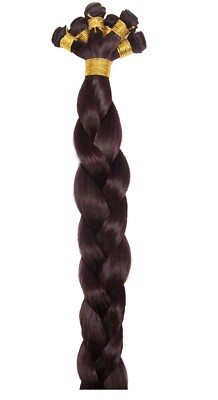 20″ Hand-Tied Weft, 120 grams Human Remy Hair Extensions 99j | eBay