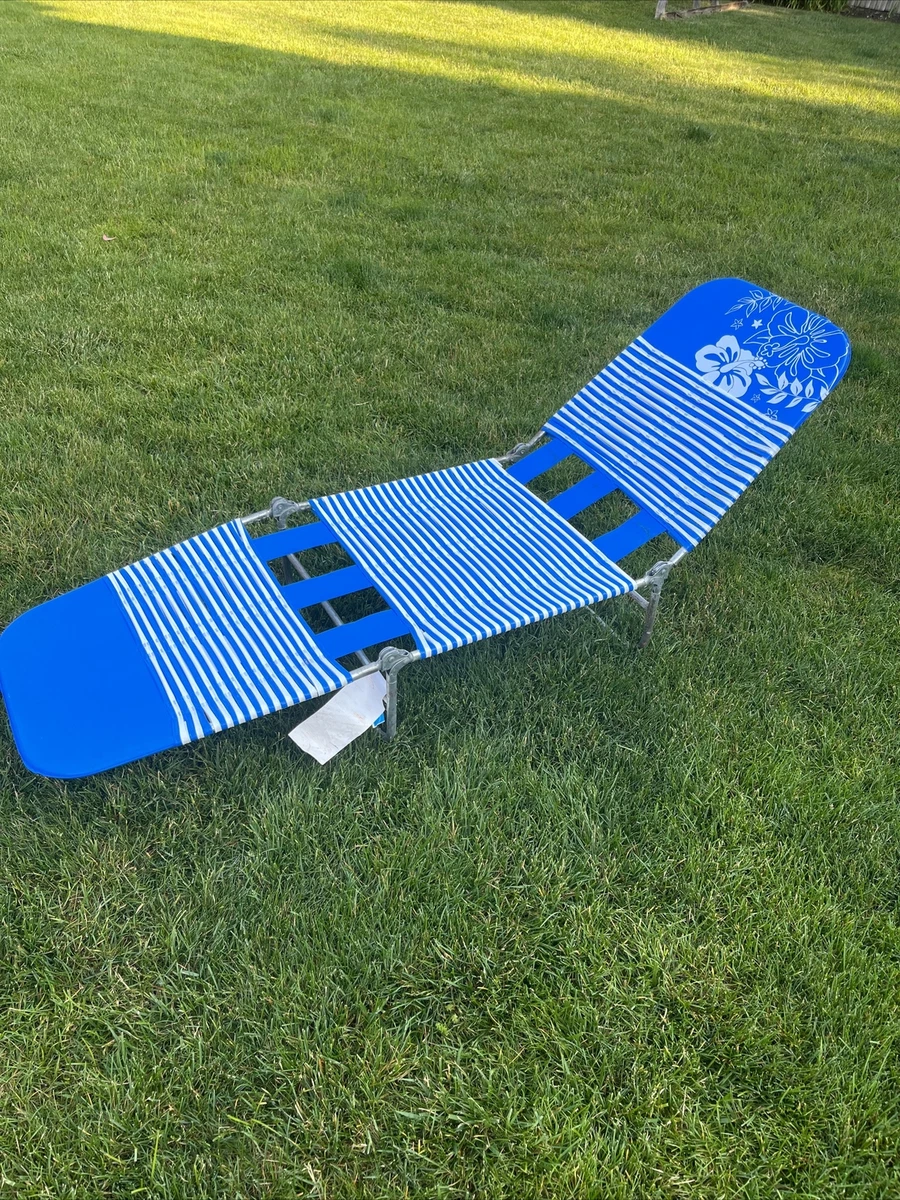 Jelly Vinyl Tube Folding Chaise Lounge Lawn Chair Cot, 43% OFF