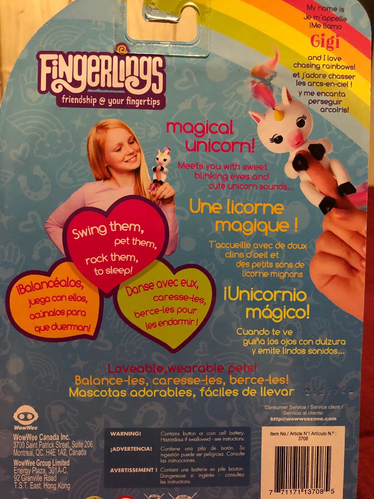 Fingerlings GIGI the Unicorn WowWee Toys R Us Exclusive New | eBay