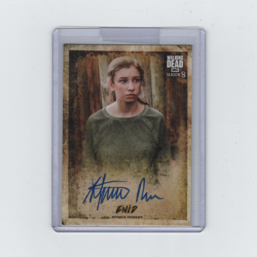 WALKING DEAD SEASON 8 KATELY NACON/ENID AUTOGRAPH CARD | eBay