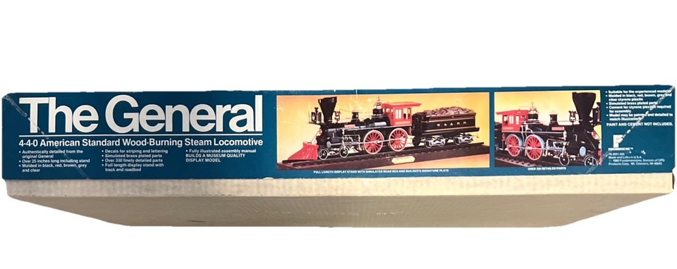 MPC 1/25 Scale The General 4-4-0 American Standard Steam Locomotive ...