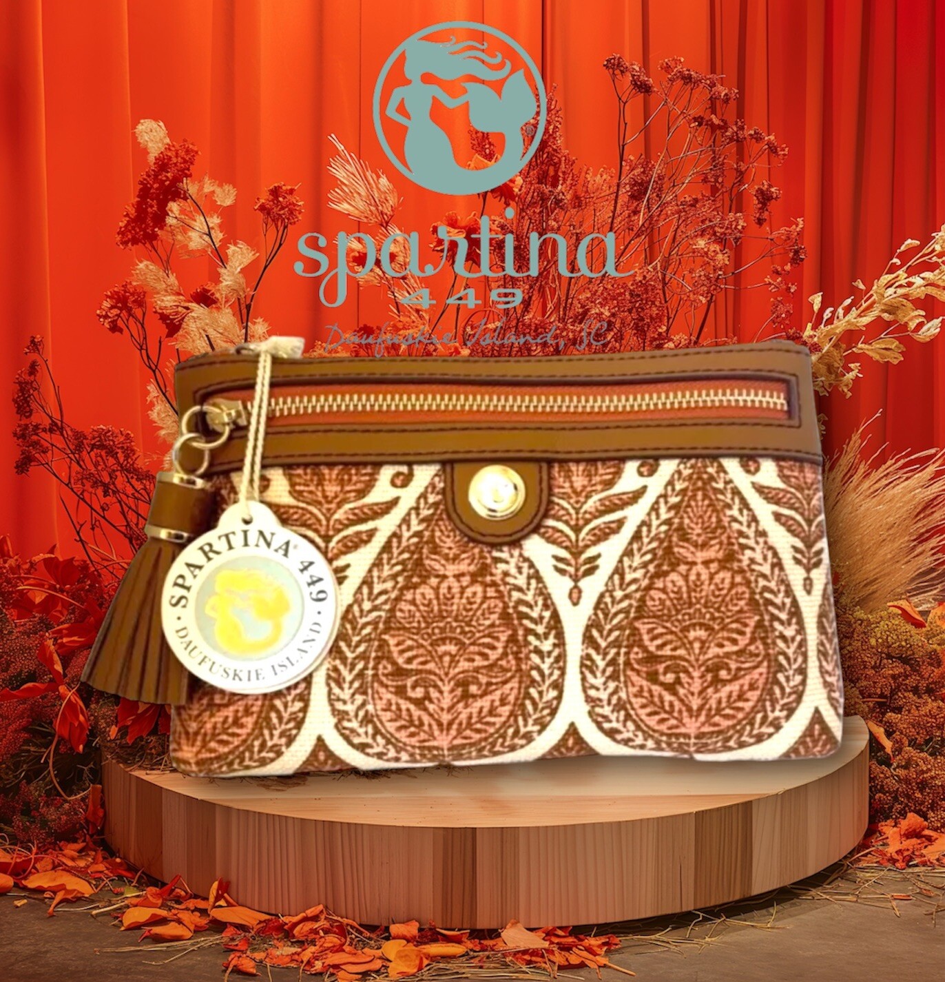 Spartina 449 Wristlet New with Tags Fall Colors MSRP $62 | eBay