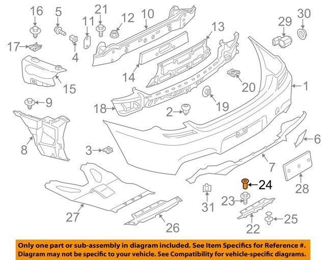 BMW 07149174618 Genuine OEM Lower Deflector Rivet for sale online | eBay