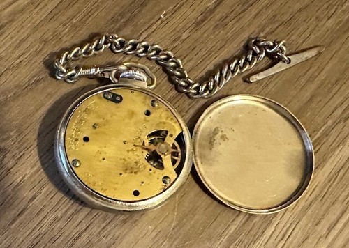 Vintage Ingraham Viceroy Dollar Pocket Watch - Running. NO CRYSTAL | eBay