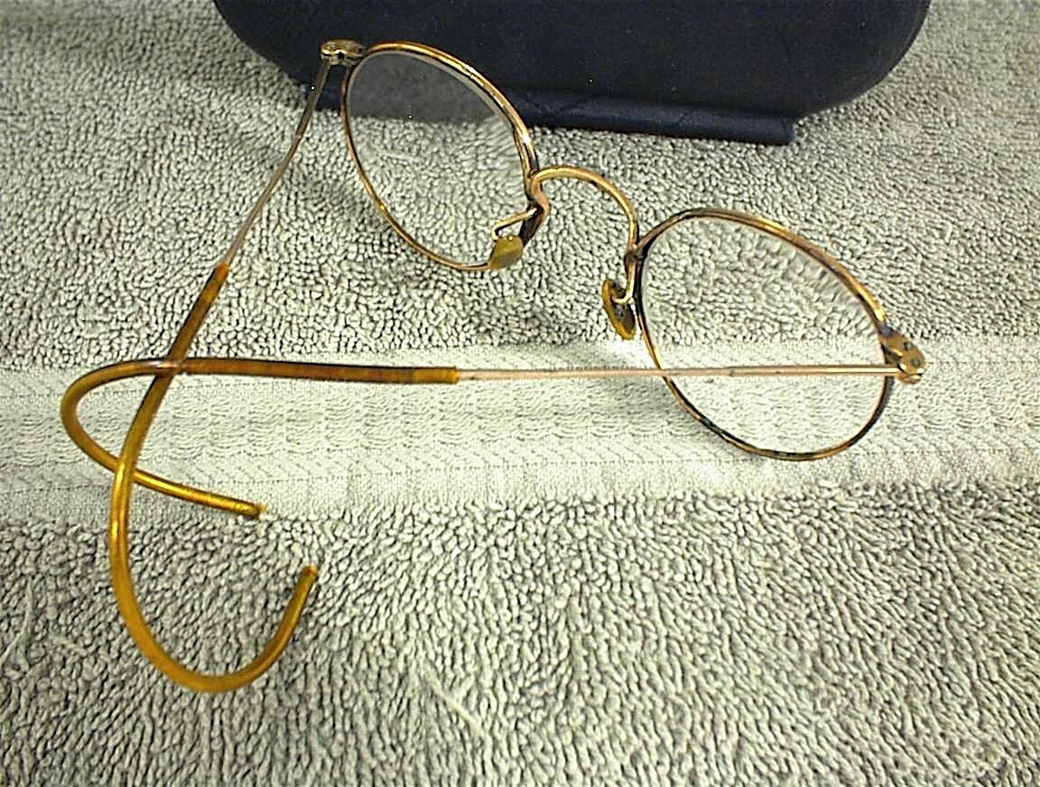VINTAGE EYEGLASSES C E BRODERICK M D CHEROKEE IOWA EYE EAR NOSE THROAT ...