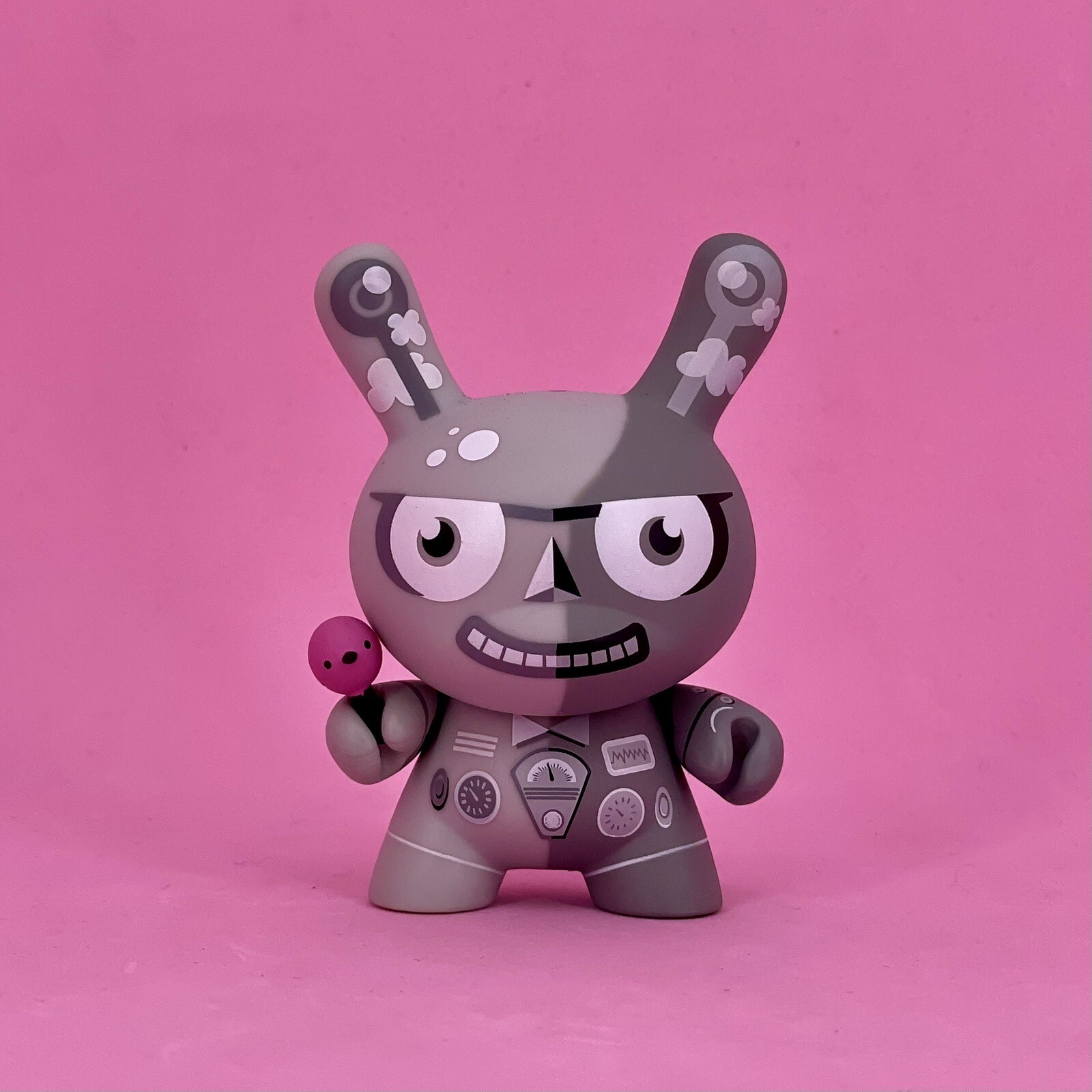 Kidrobot 3" Vinyl Figure 2 Tone Series Dunny 2010 Tad Carpenter Grey ...