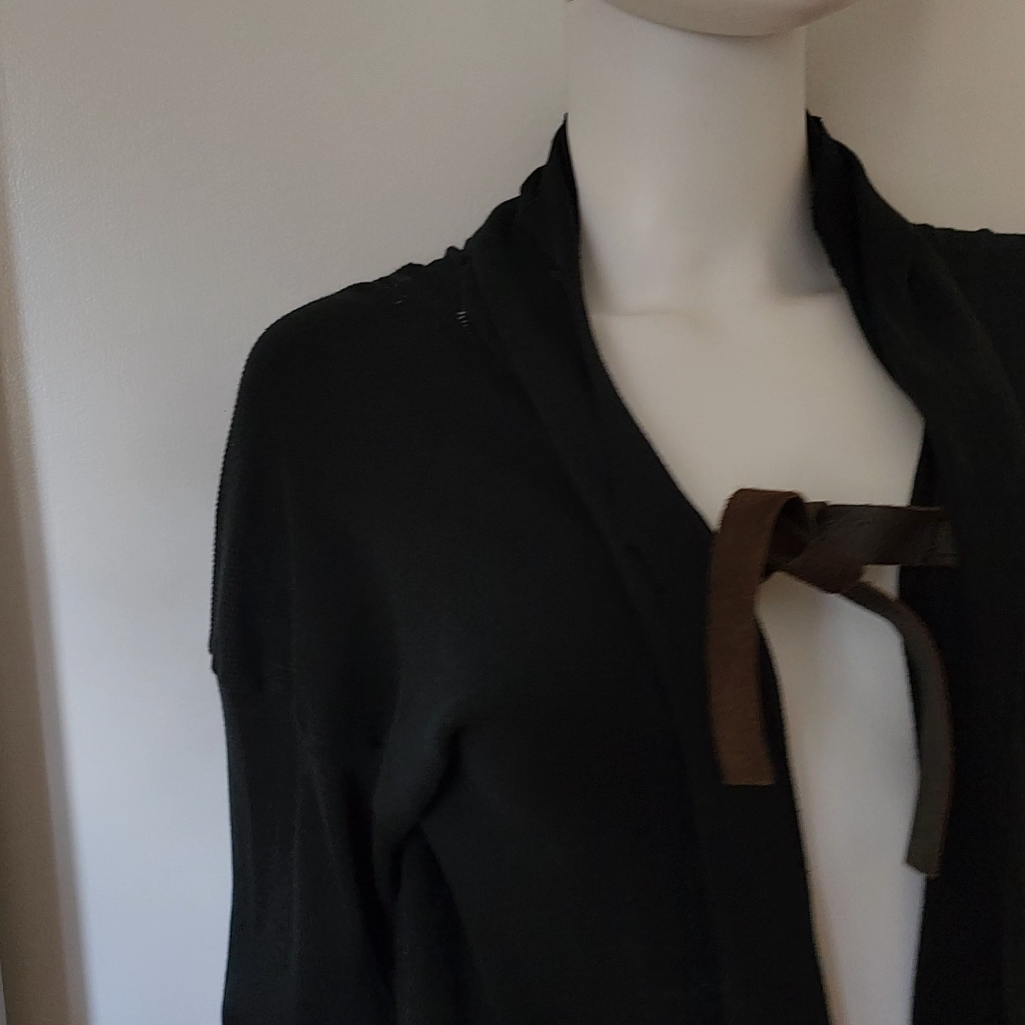 Vintage Katherine Story Cotton Leather Cardigan | eBay