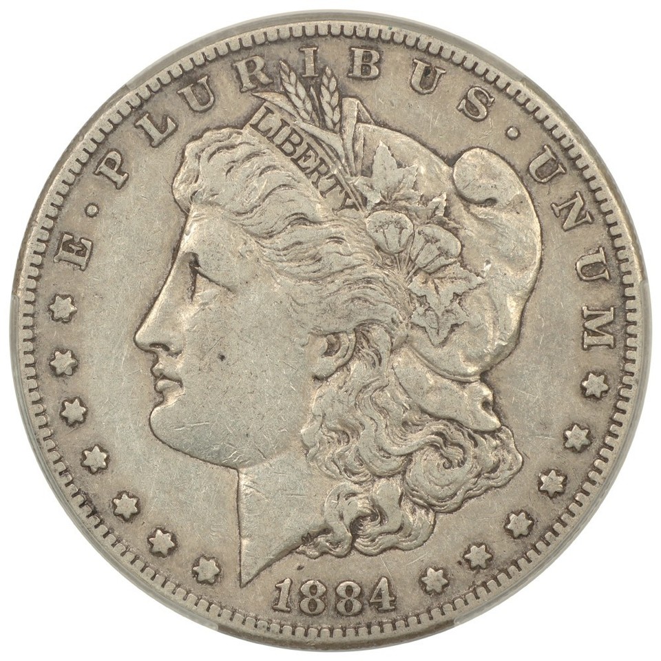 1884-S Morgan Silver Dollar KEY DATE CAC VF30 San Francisco Mint ...