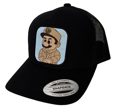 SUPER CHAPO BROS HAT BLACK MESH SNAP BACK VISERA DOBLADA ADJUSTABLE NEW ...
