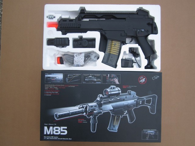 Double Eagle M85 Semi & Full Automatic Electric Airsoft Gun BB Rifle ...